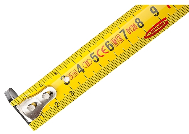 Рулетка GROSS "Ergonomisch", 5 м x 25 мм, магнитный обрезиненный зацеп ...